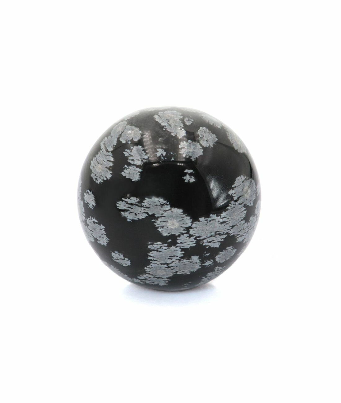 Обсидиан Снежный шар, натуральный камень/минерал (2,4-2,6 см)