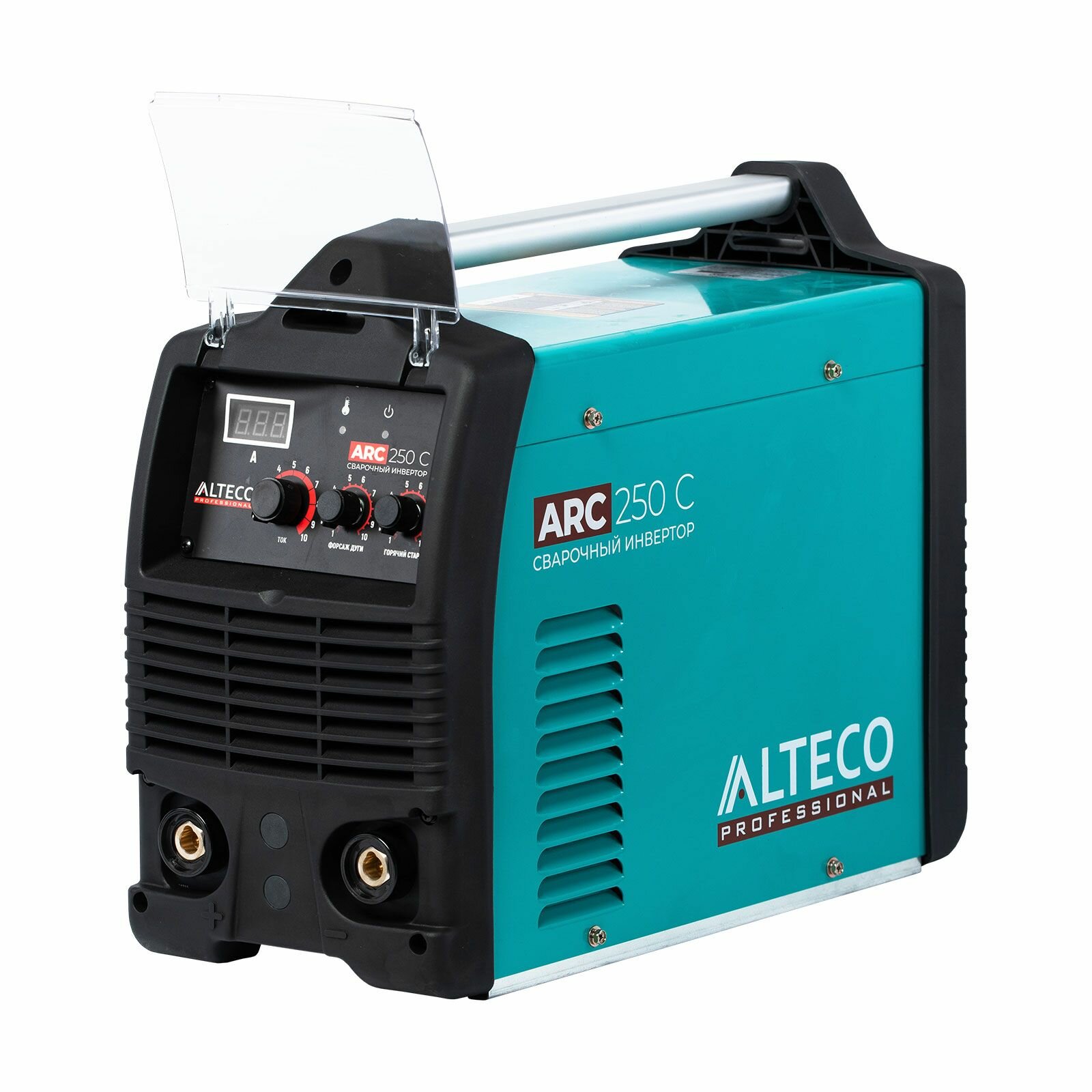 Сварочный инвертор ALTECO 9763, MMA, до 245А, 8,4кВт, IP21, бирюзовый