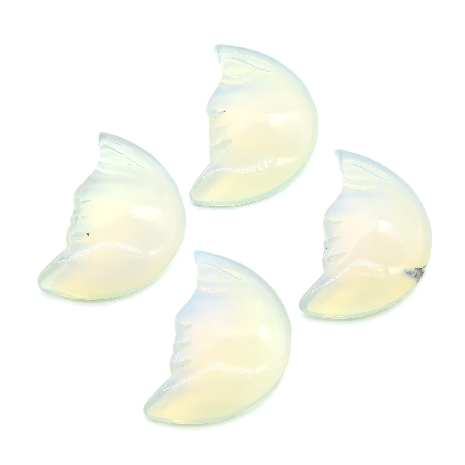 Полумесяц из лунного камня 20*35*7мм, 10г .