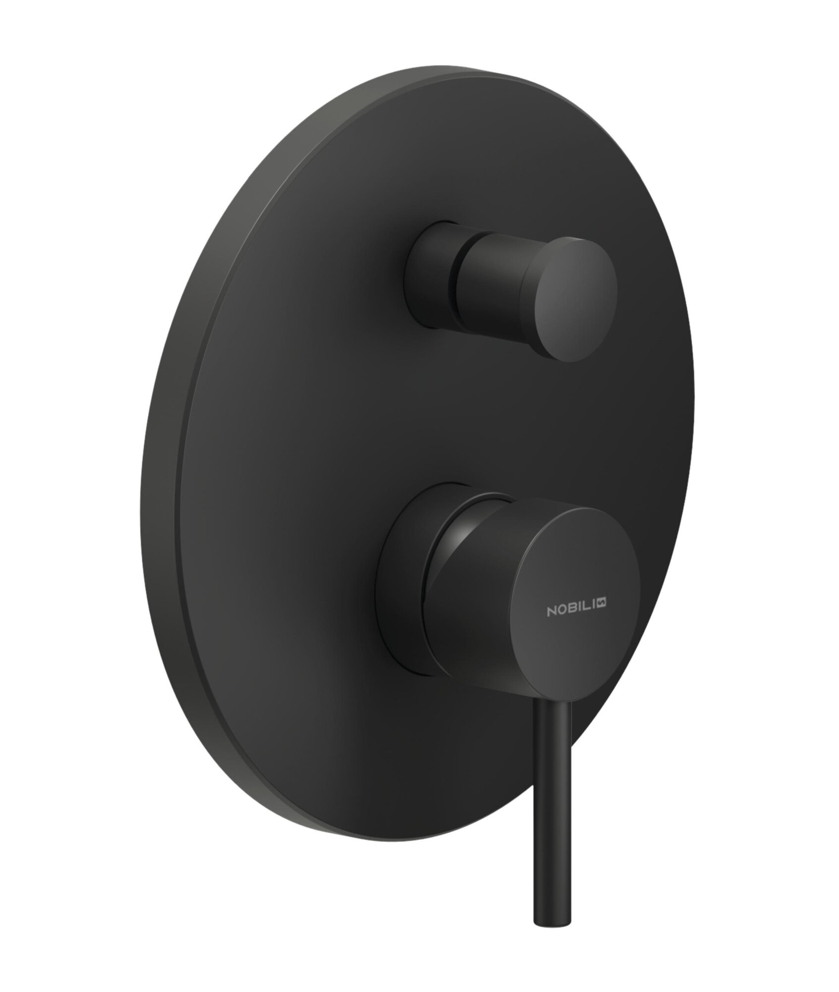 Смеситель для ванны Nobili Live, внешняя часть, 2 потребителя, матовый чёрный LV00100/EBM