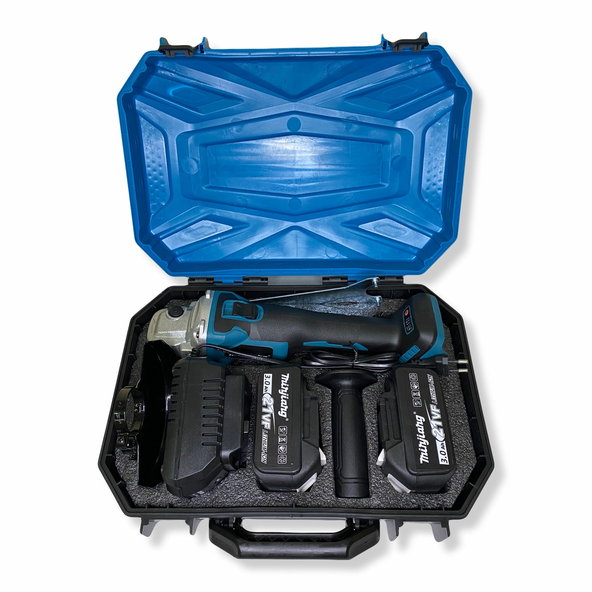 Аккумуляторный бесщеточный УШМ (Болгарка) 125ММ 21V Minjiang DGA458-125 (Кейс)