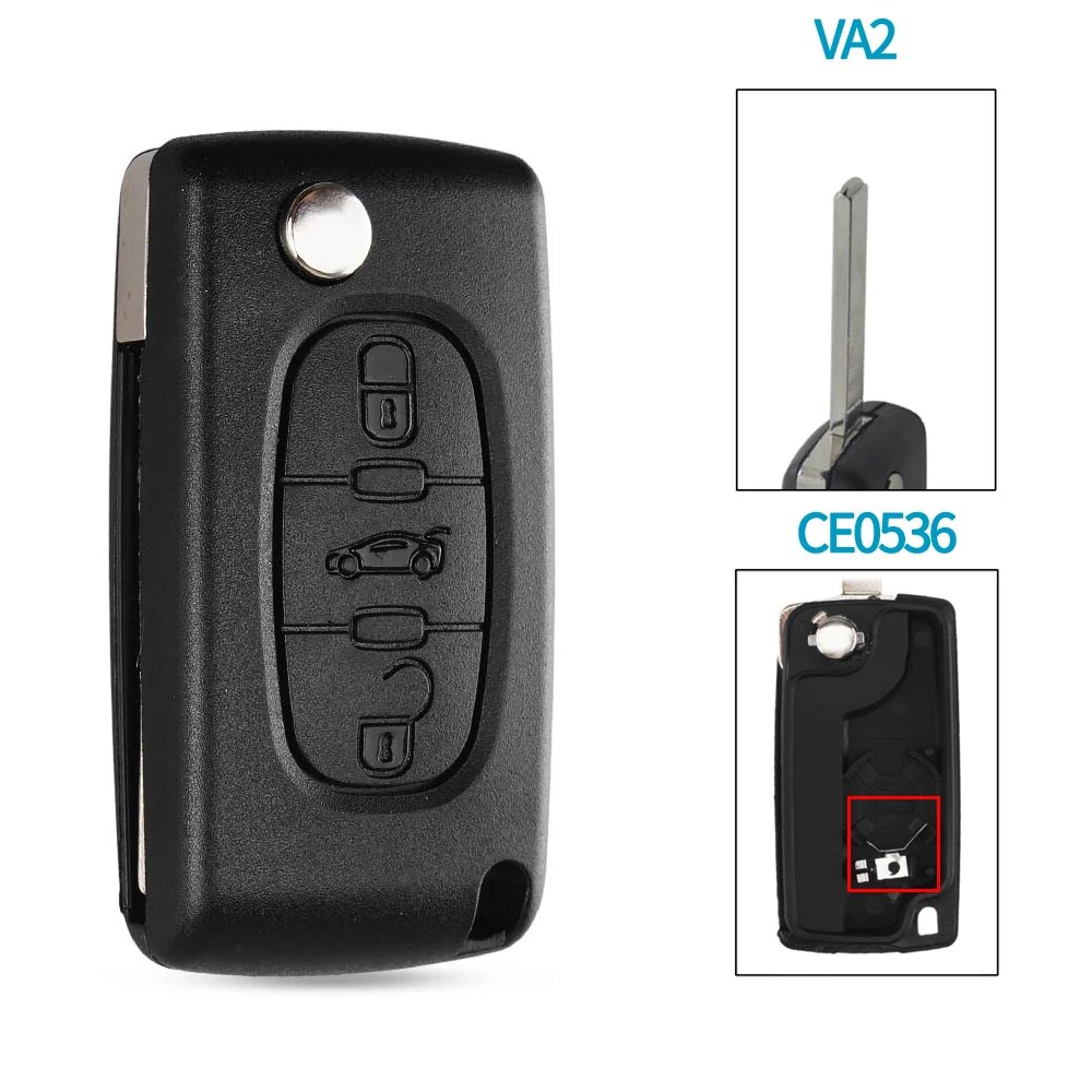 KEYYOU 2/3 кнопки для Peugeot 207 307 308 407 607 807 для Citroen C2 C3 C4 C5 C6 откидной корпус ключа автомобиля Model 11