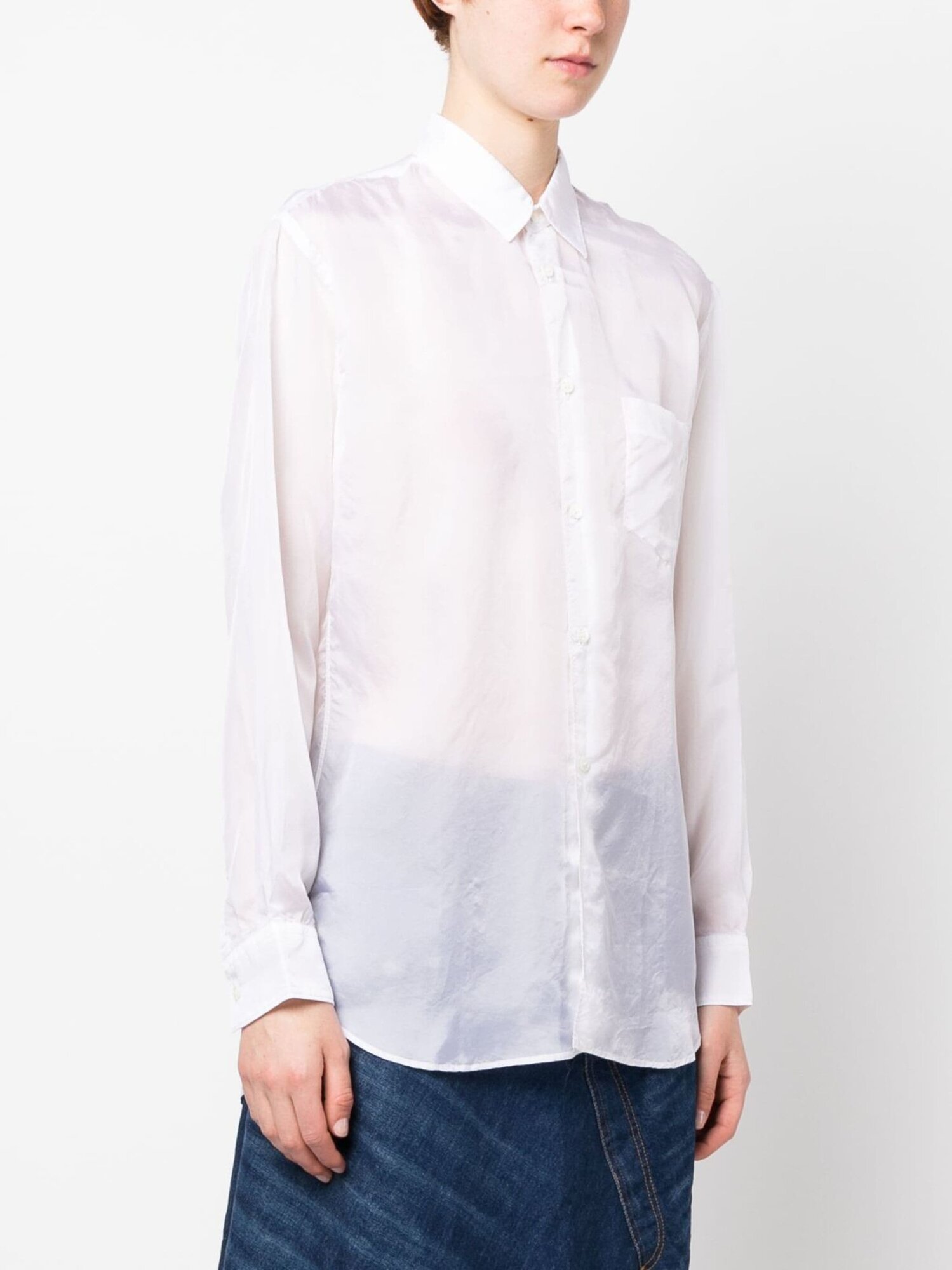 Рубашка Comme des Garcons SHIRT, размер 48, бежевый/белый — фото 1