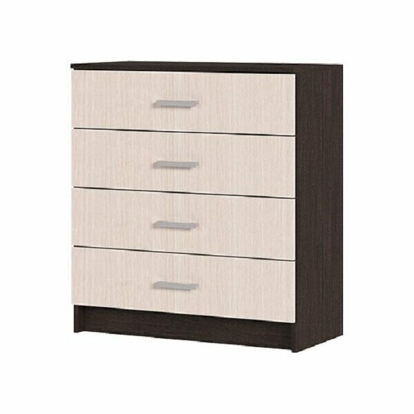 Комод 4 ящика КМ 601 «Гармония» (Венге/Дуб Белфорт) 85х41х93