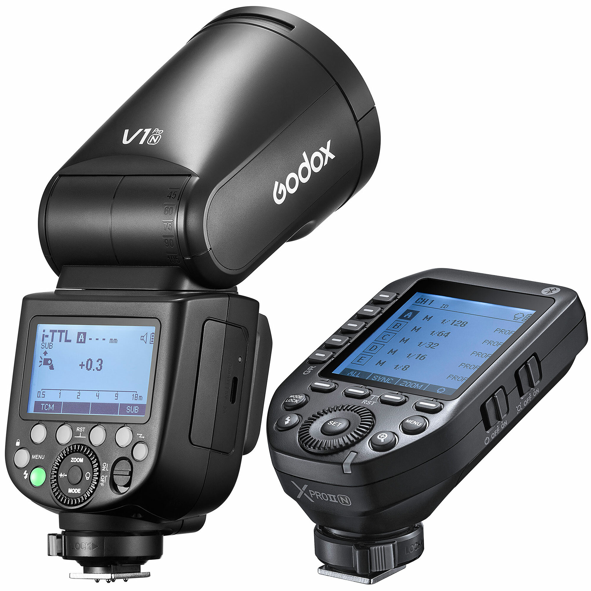 Вспышка накамерная Godox V1Pro N + XproIIN TTL для Nikon