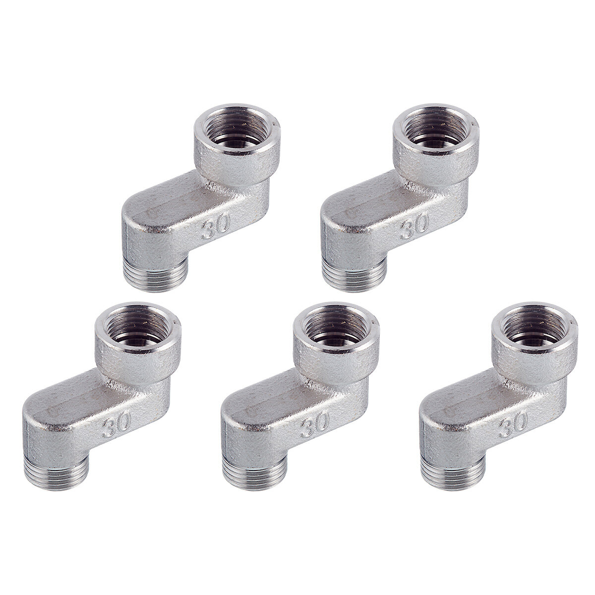 Эксцентрик 1/2 ВР(г) х 1/2 НР(ш) х 30 мм латунный (5 шт.)