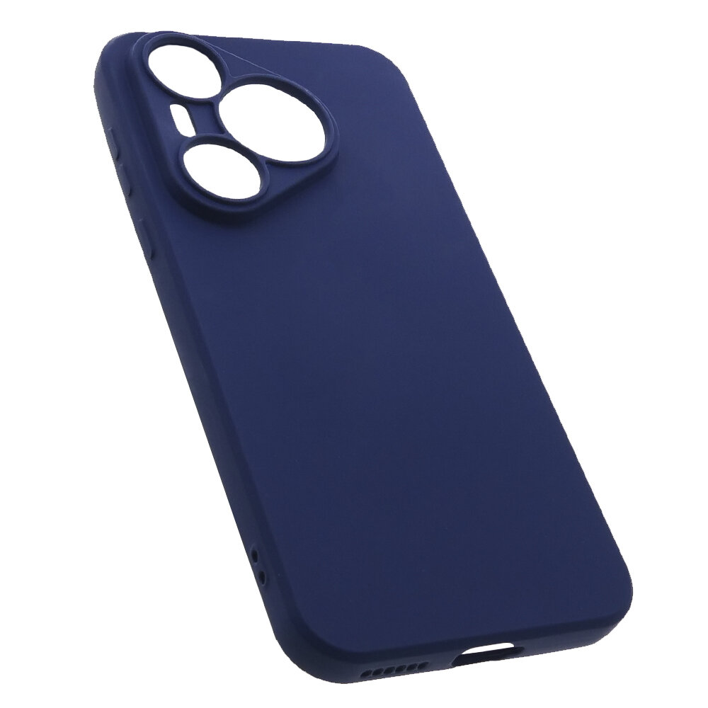 Накладка Silicone Case для Huawei Pura 70 темно-синий