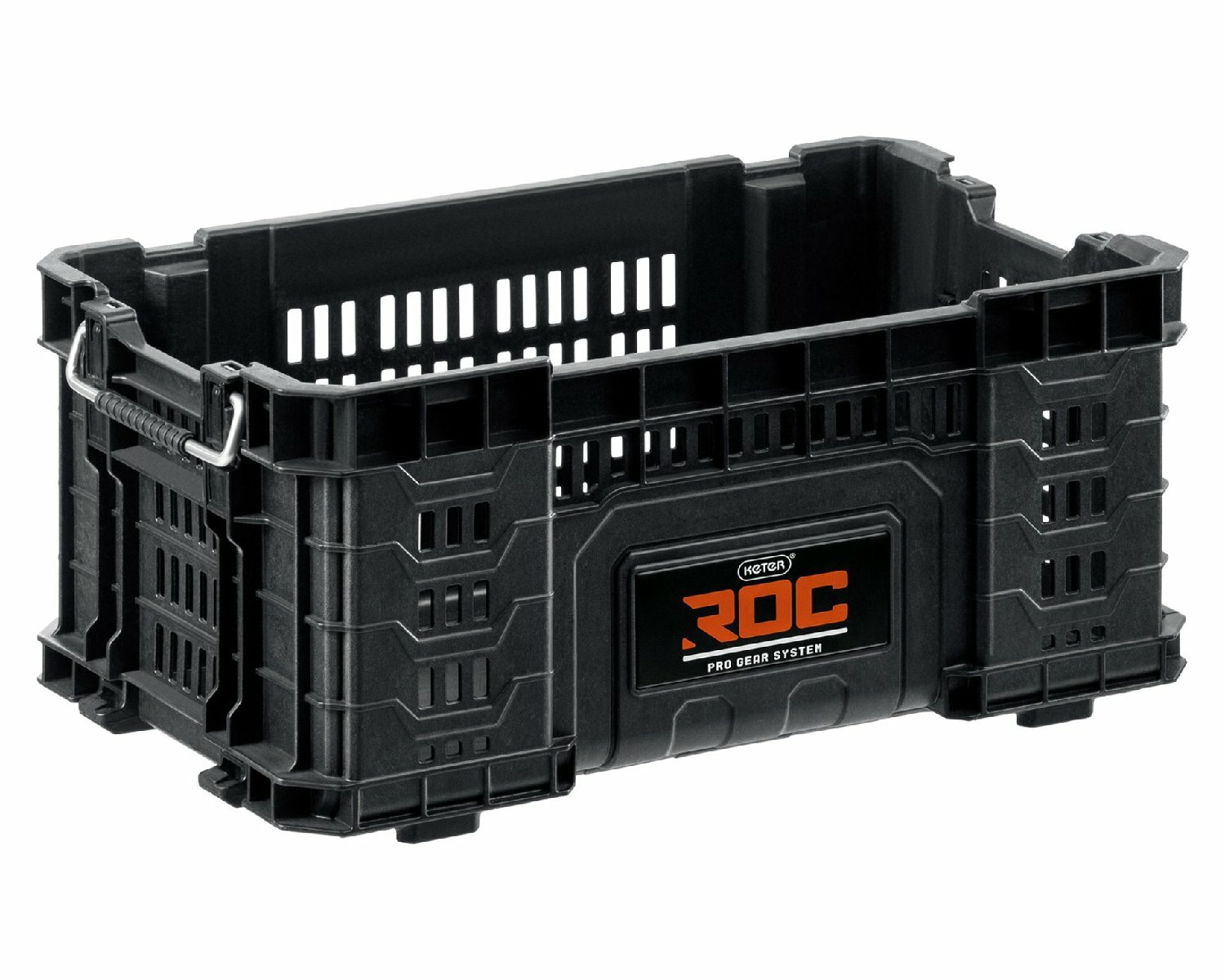 Пластиковый ящик-лоток KETER ROC PRO GEAR 2 0 22 дюйма органайзер для инструментов с металлическими замками и защитой от влаги 564x320x250 мм