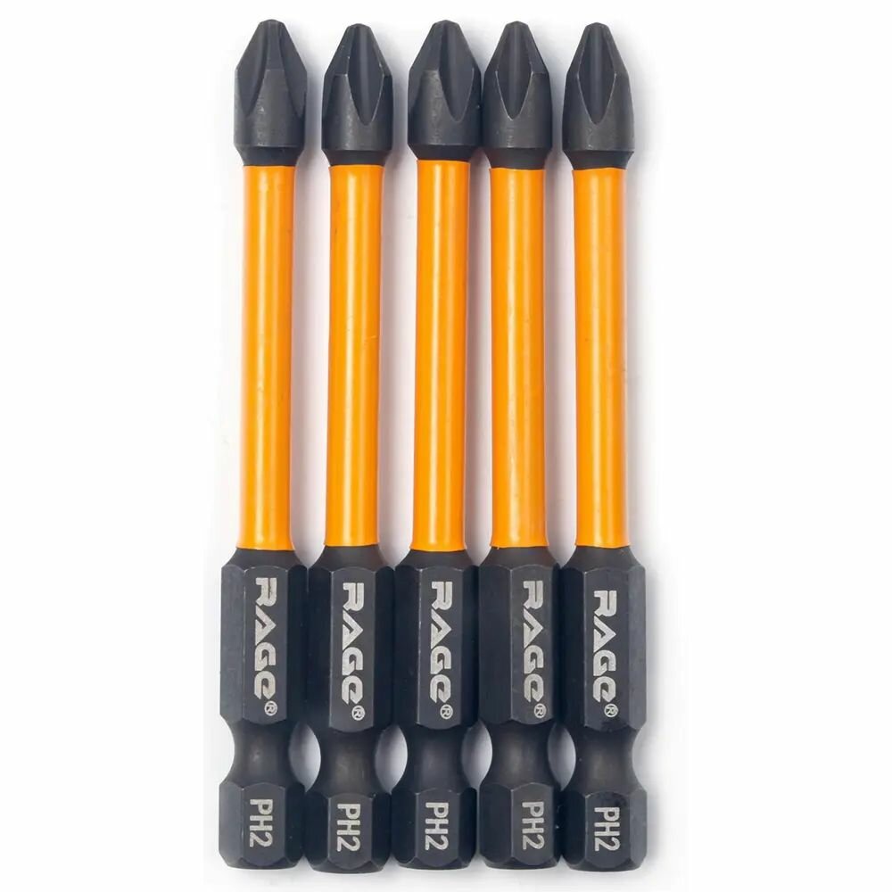 Бита крестовая ударная магнитная by 554127 PH2x70 мм, 5 шт.