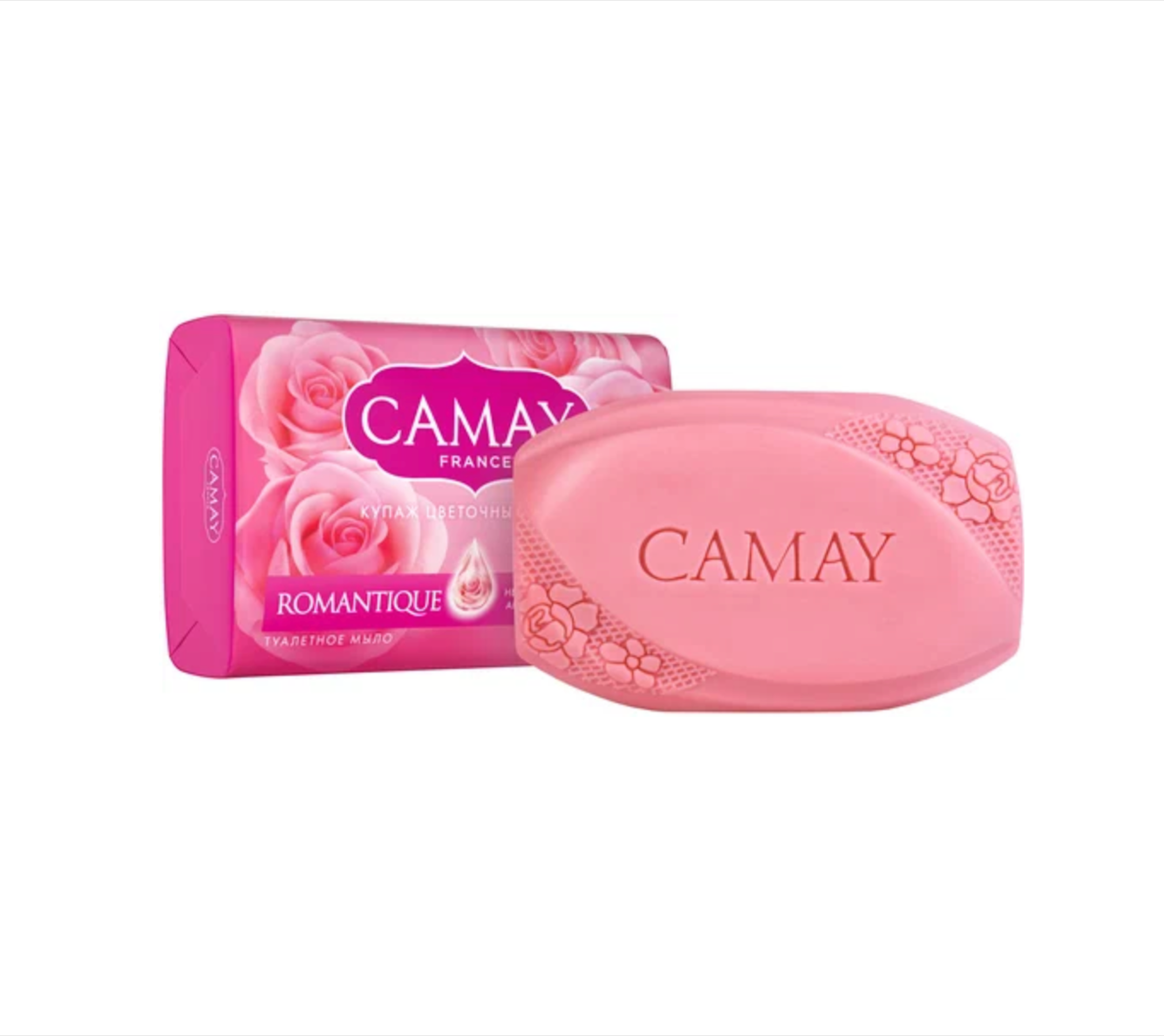Камей / Camay France - Туалетное мыло Romantique увлажнение 4х75 г