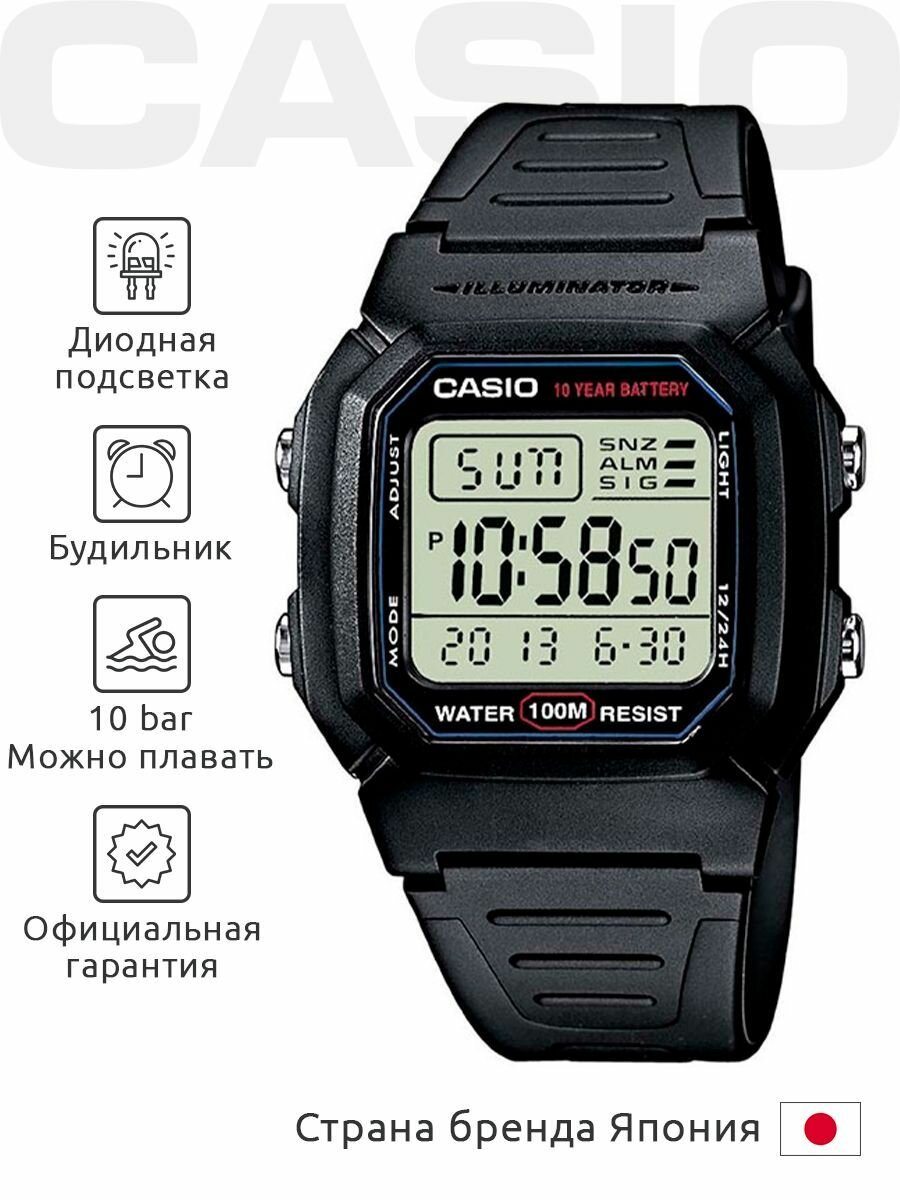 Наручные часы CASIO, серый/черный