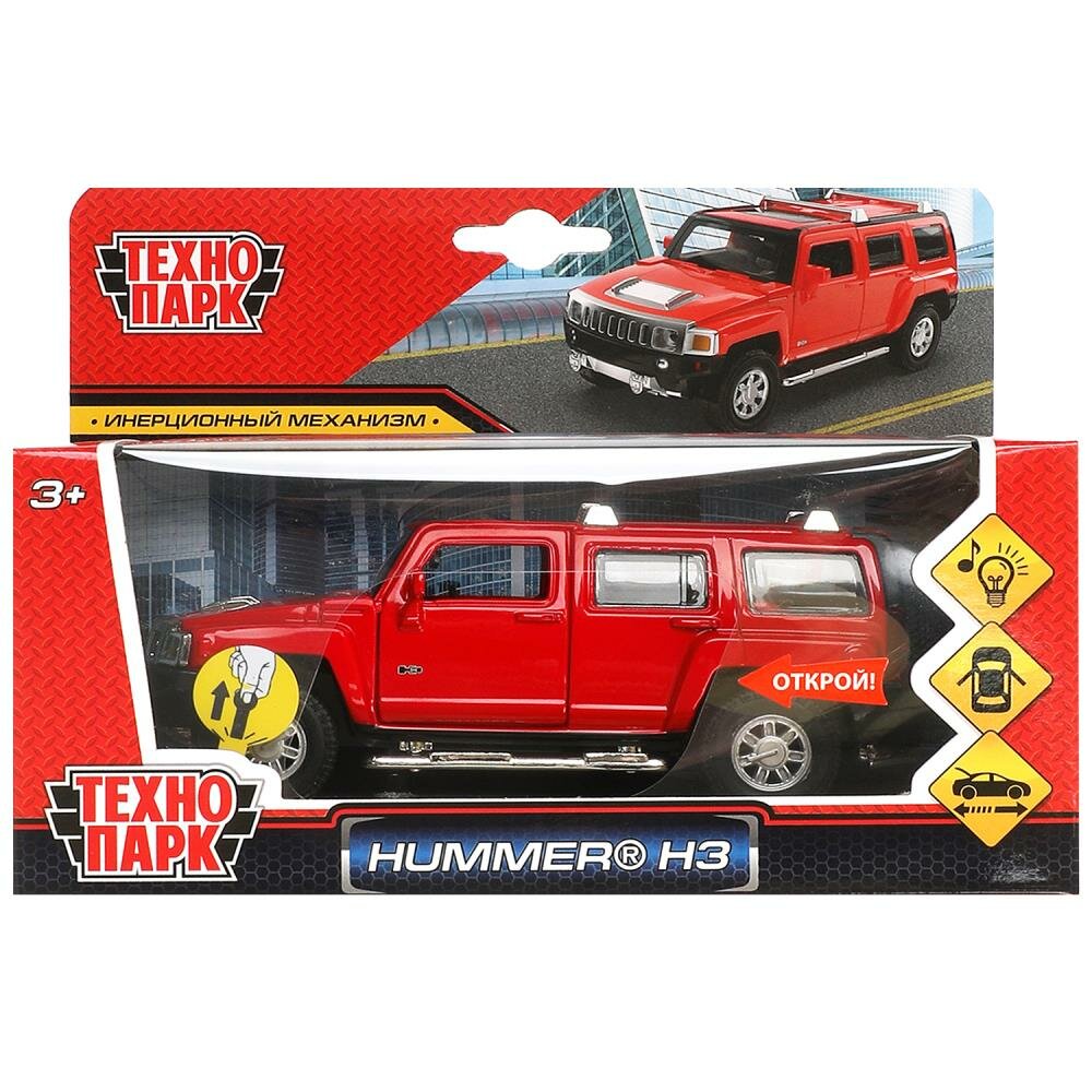 Технопарк Машина Hummer H3, 14,4 см свет, звук, металл SВ-68321 с 3 лет