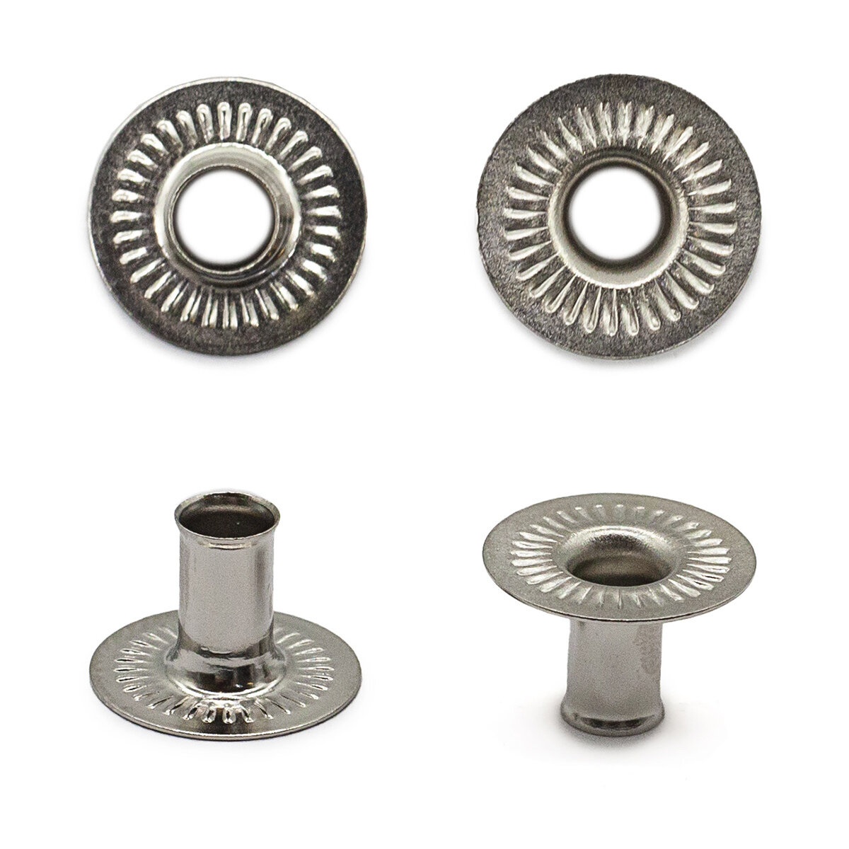 Часть кнопки, S-образная, часть D, BIG, 1204, 11 мм, металл (никель), 100 шт