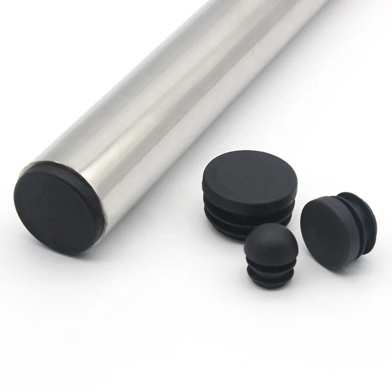 Внутренняя заглушка круглой трубы 10-60 мм, торцевая заглушка для ножки стола, стула, пылезащитная крышка, защитные накладки, выравнивающие ножки, мебельные аксессуары 4pcs, 60mm