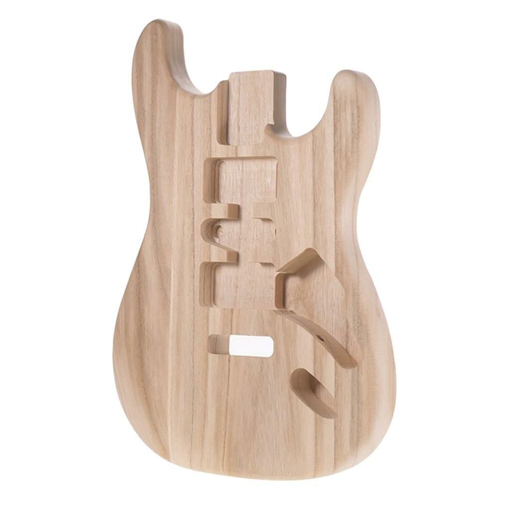 Неокрашенный деревянный корпус для электрогитары ST Electric Guitar DIY Accent