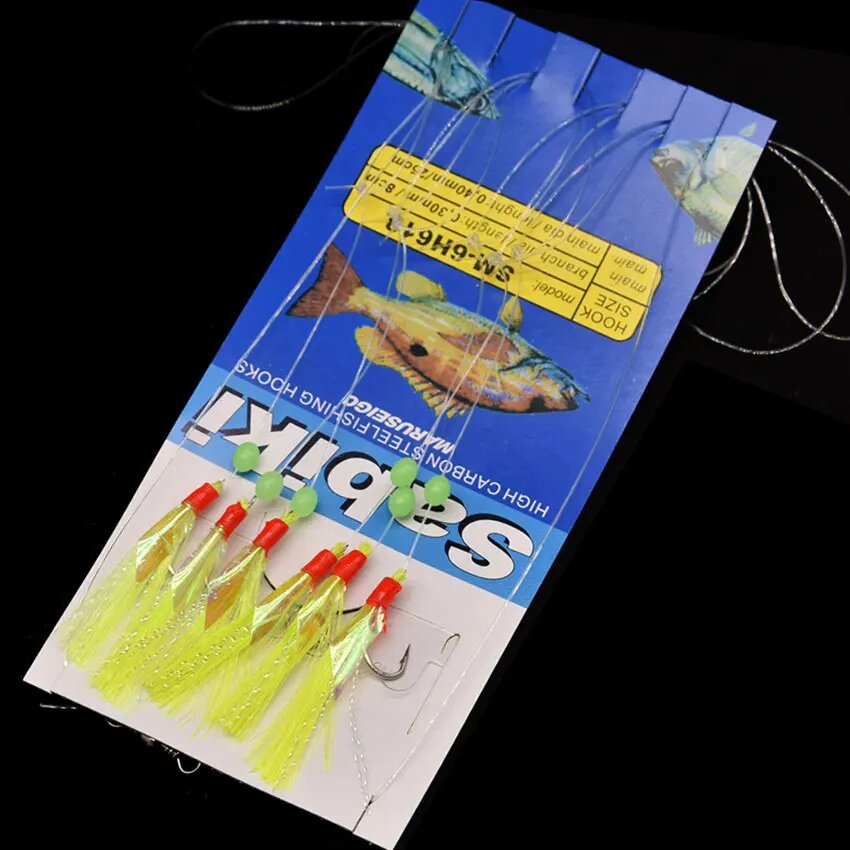 5 мешков рыболовные Сабики самодур, рыболовный крючок скумбрия, крючок для сельди Сабики крючки для снаряжения, рыболовная приманка крючок снасти Аксессуары