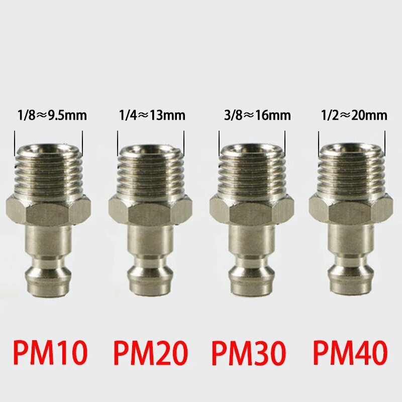Пневматический быстроразъемный соединитель Nickel-plated brass 6 8 10 12 мм 10, PM