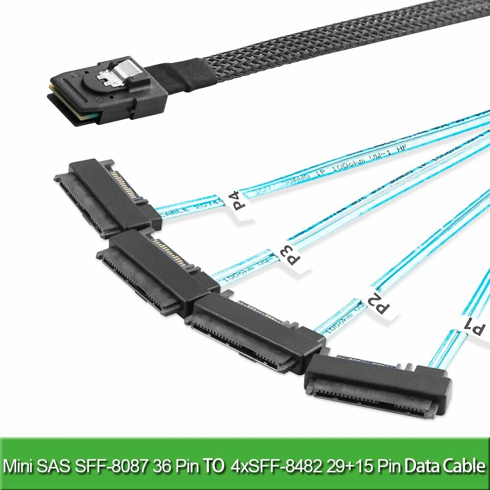 Mini-SAS к SAS кабель SFF8087 1 м