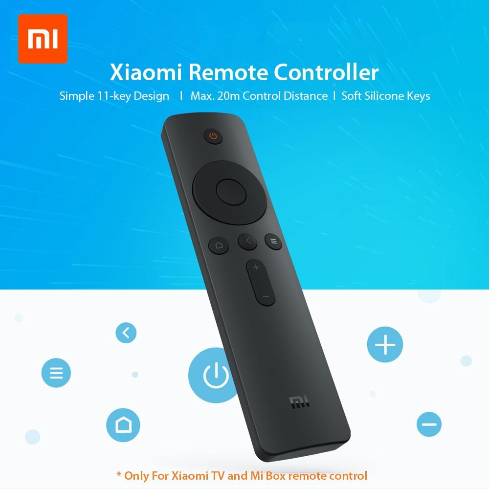 ИК-пульт дистанционного управления для Xiaomi Mi Smart TV Box, сменный контроллер с 11 клавишами, совместимый с Mi TV Box S, простое сопряжение
