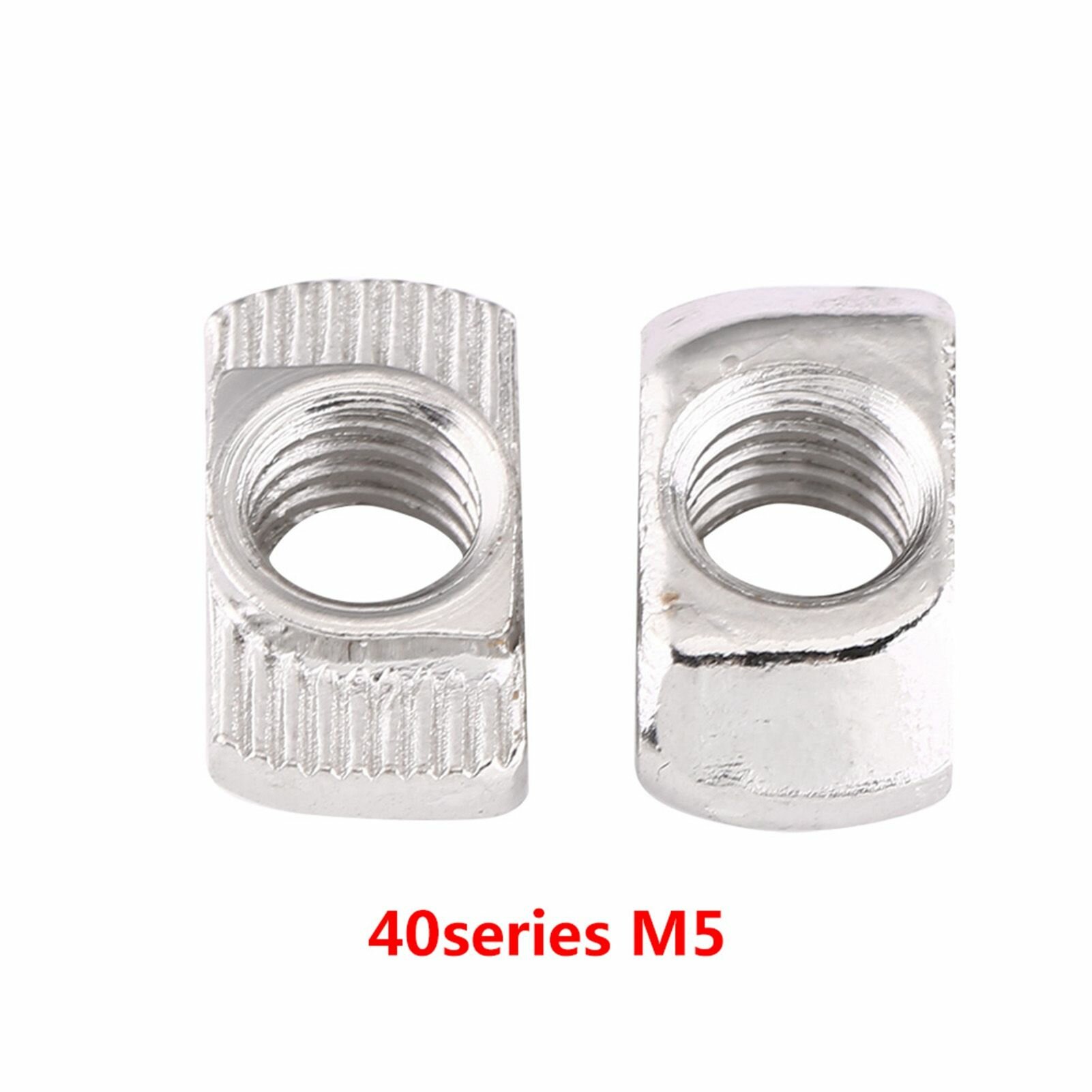 Гайка Т-образная молотковая никелированная, углеродистая сталь, для профиля EU40 M5*19.5*8