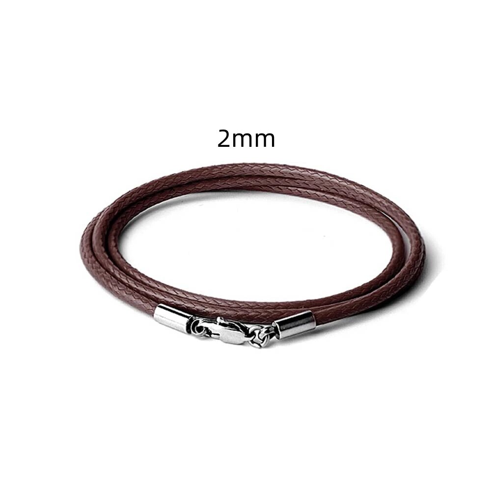 Кожаный шнур 60см, цвет BN, 2.0mm
