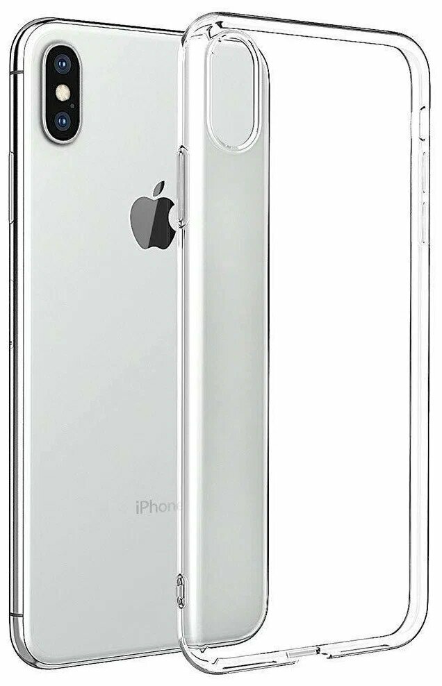 Чехол Clear Case пластиковый для iPhone X/XS, прозрачный