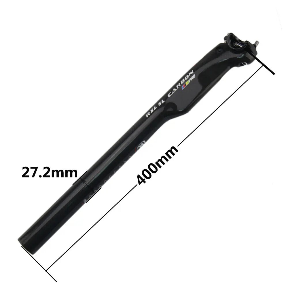Черный карбоновый подседельный штырь RXL SL 27.2x400 мм