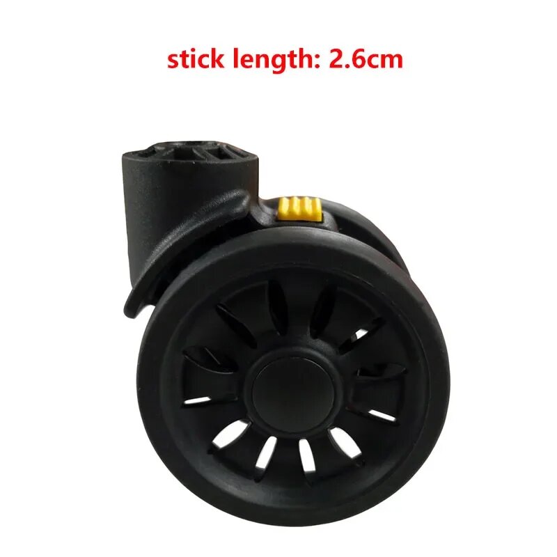 Подключаемые съемные колеса, съемные съемные универсальные колеса, аксессуары для чемодана, запасные части для ремонта шкива для багажа Черный, CL11-Black-1Wheel