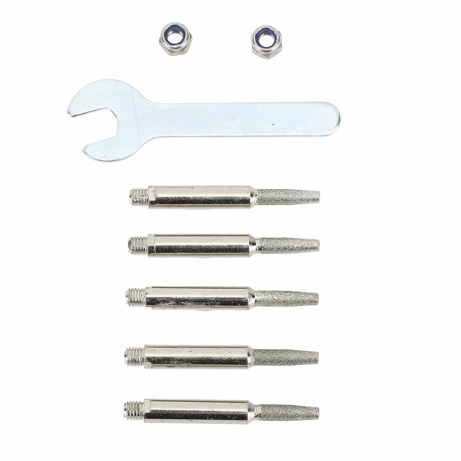 5 шт. точильный камень для бензопилы, высокотвердый точильный камень для заточки цепной пилы, напильник для заусенцев