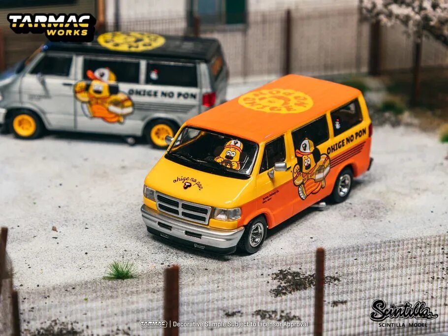 Машинка Tarmac works 1/64 Dodge Van OHIGE no PON Литой под давлением автомобильной модели