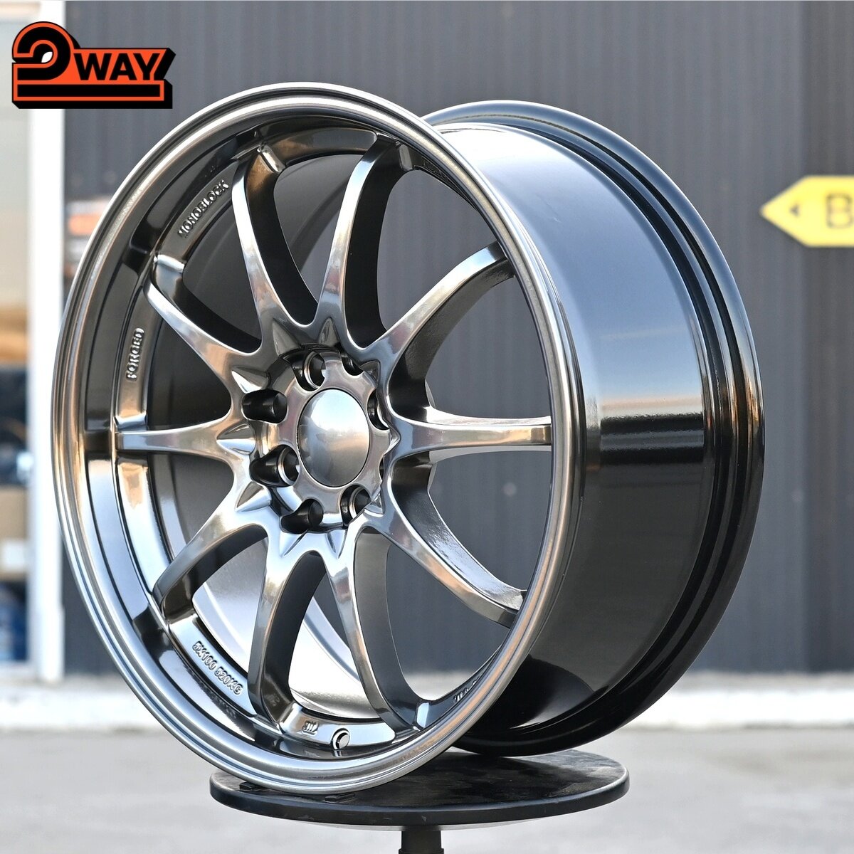 Комплект литых дисков R17 Volk Racing CE28 Стиль 7.5J ET35 4*100/114.3 Темный хром (R036)