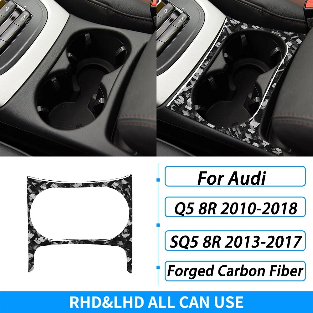 Для Audi Q5 SQ5 8R 2009-2017 аксессуары из кованого углеродного волокна, центральная консоль, 12