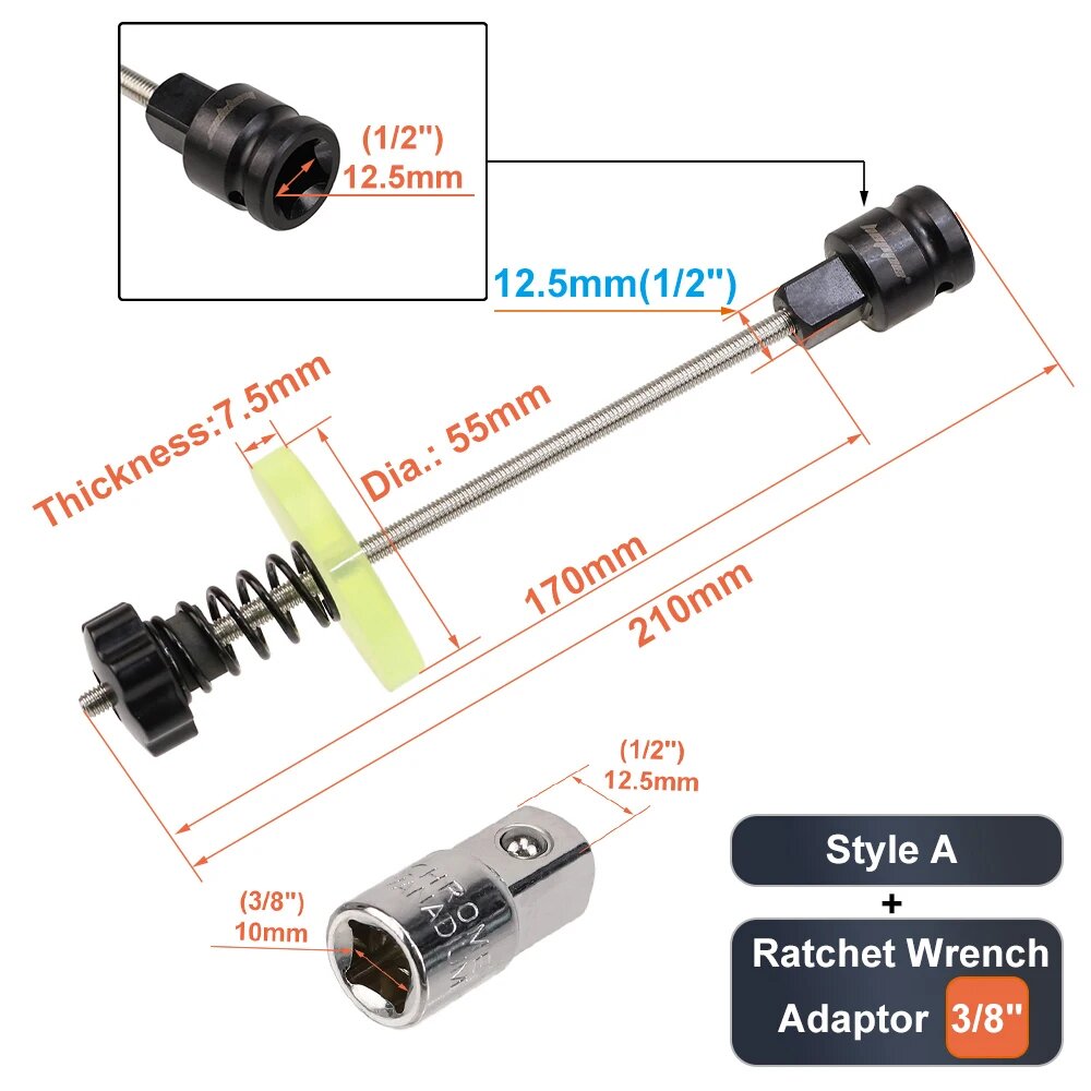 HEPPE Инструмент для кареток T47, 49-53 мм, Retaining Kit Set