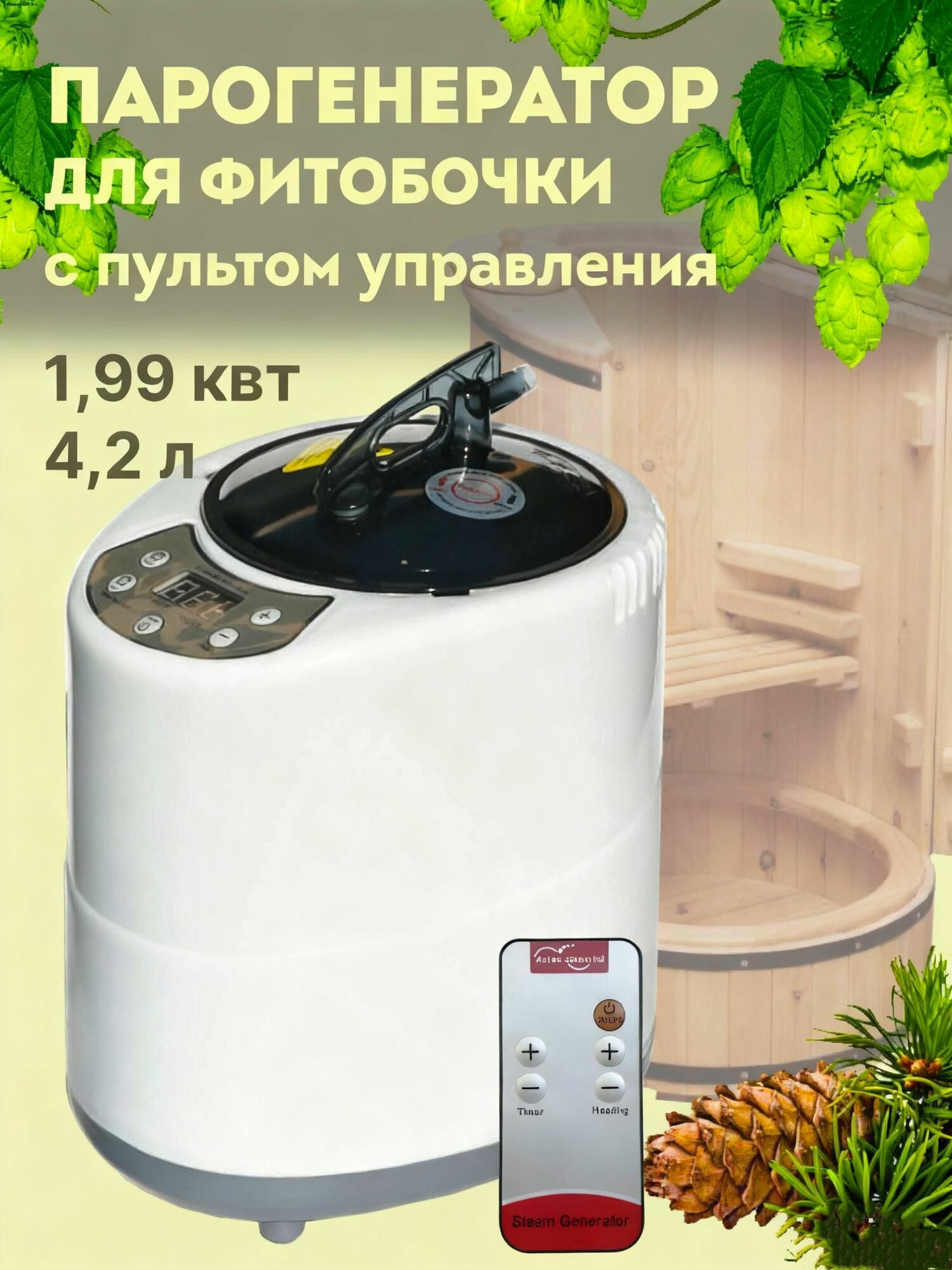 Функциональный парогенератор (для парового термального лечения), 3 л, 1 шт.