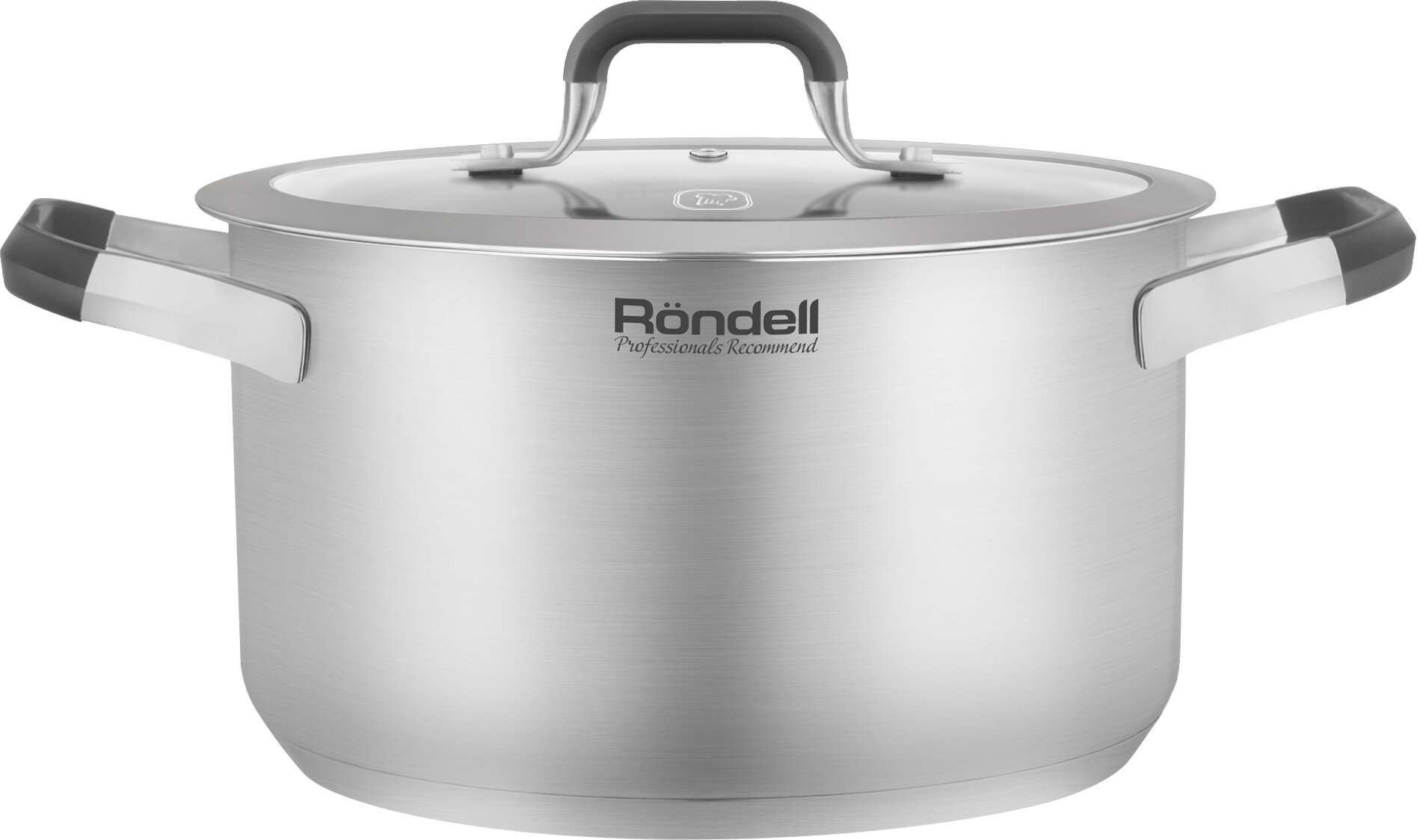 Кастрюля Rondell "Stolz" RDS-1753, сталь, 18/10, 3,2 л, с крышкой