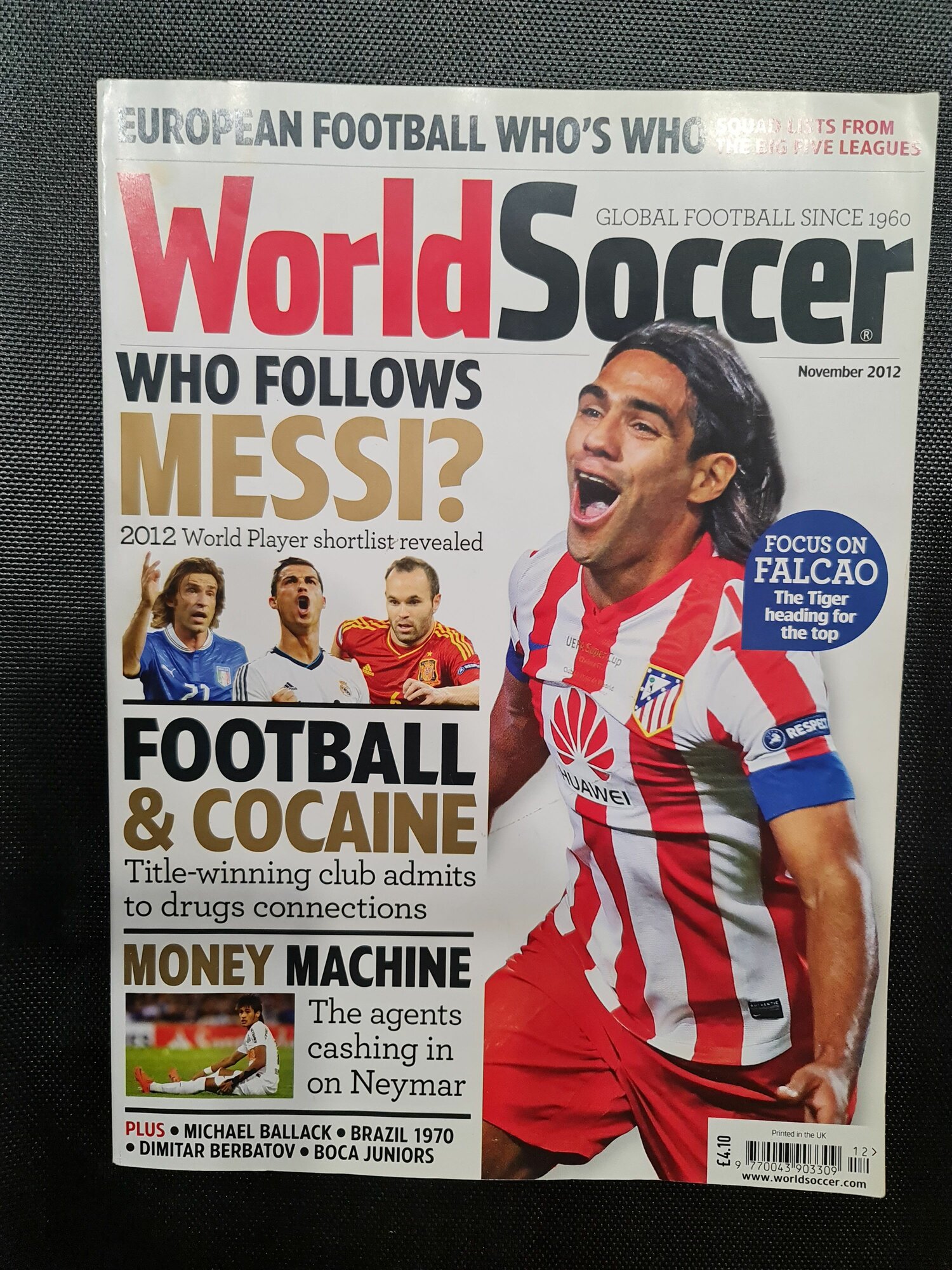 Редкая книга Журнал на английском языке World Soccer (Мировой Футбол) Кто сменит Месси? Итоги наград 2012 года, ноябрь 2012 г.