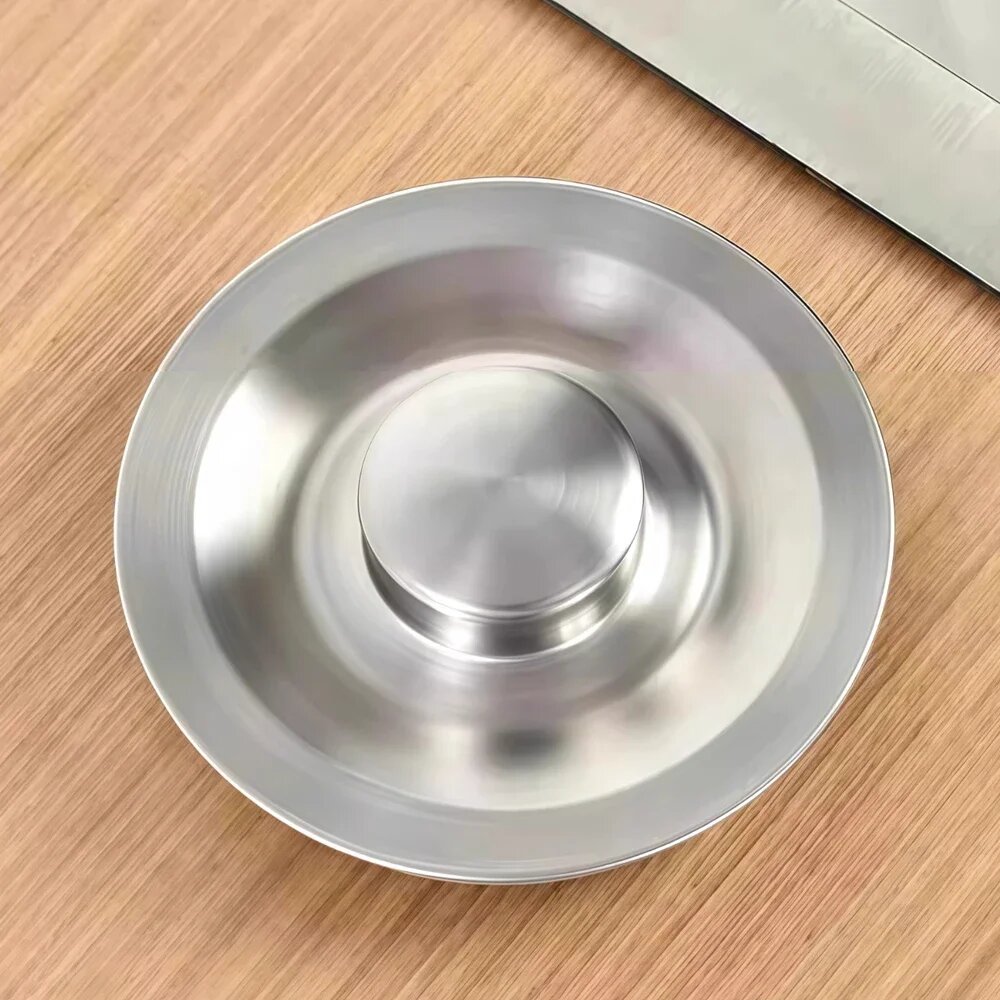 Заглушка Из Нержавеющей Стали Для Кухонной Мойки, Утолщенная, С Двойным Сливом, Силиконовые Аксессуары, Водозащитный Клапан