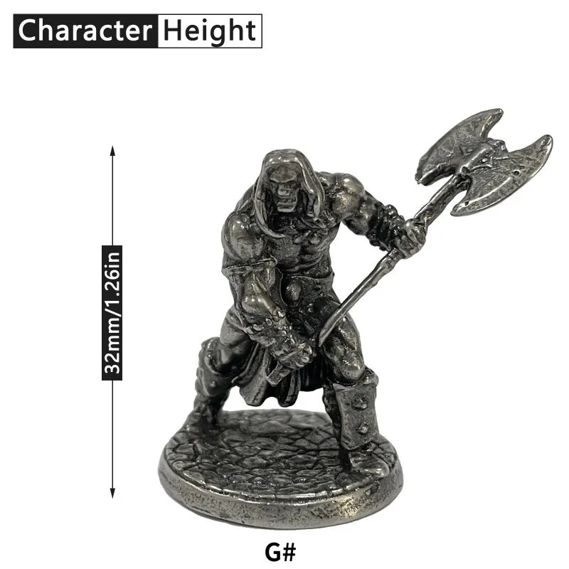 Статуэтка воина G, 32mm/1.26in