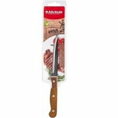 Кухонный нож Attribute COUNTRY, мясной, длина лезвия 11 см, нержавеющая сталь, пластиковая рукоятка