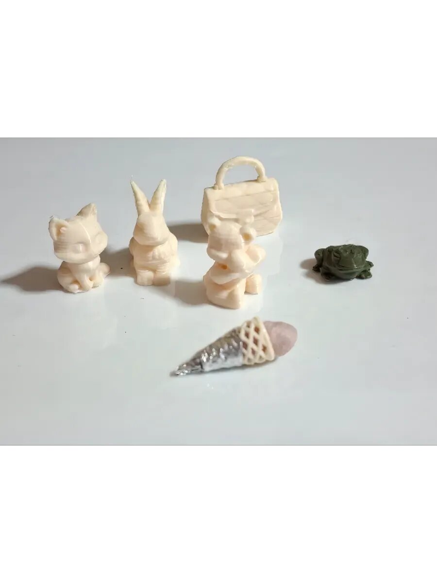 Набор миниатюр - 6 шт, для ватной игрушки