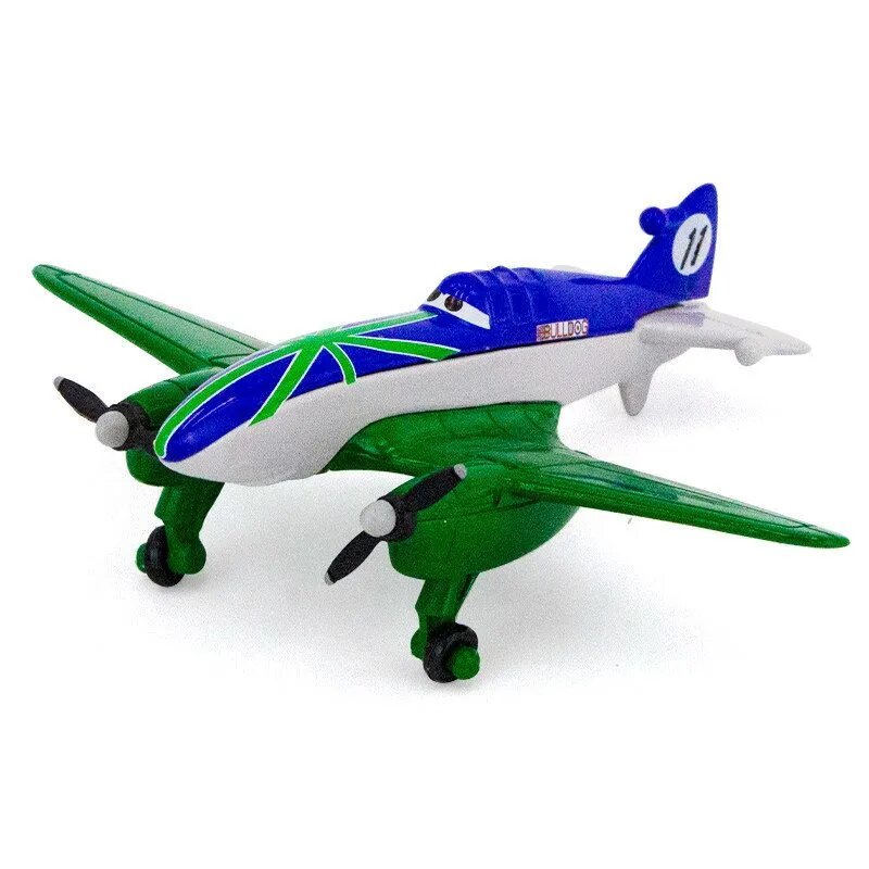 Самолёт Дасти - 8 см, самолет для мальчиков, игрушки для мальчиков, пластик, зеленый