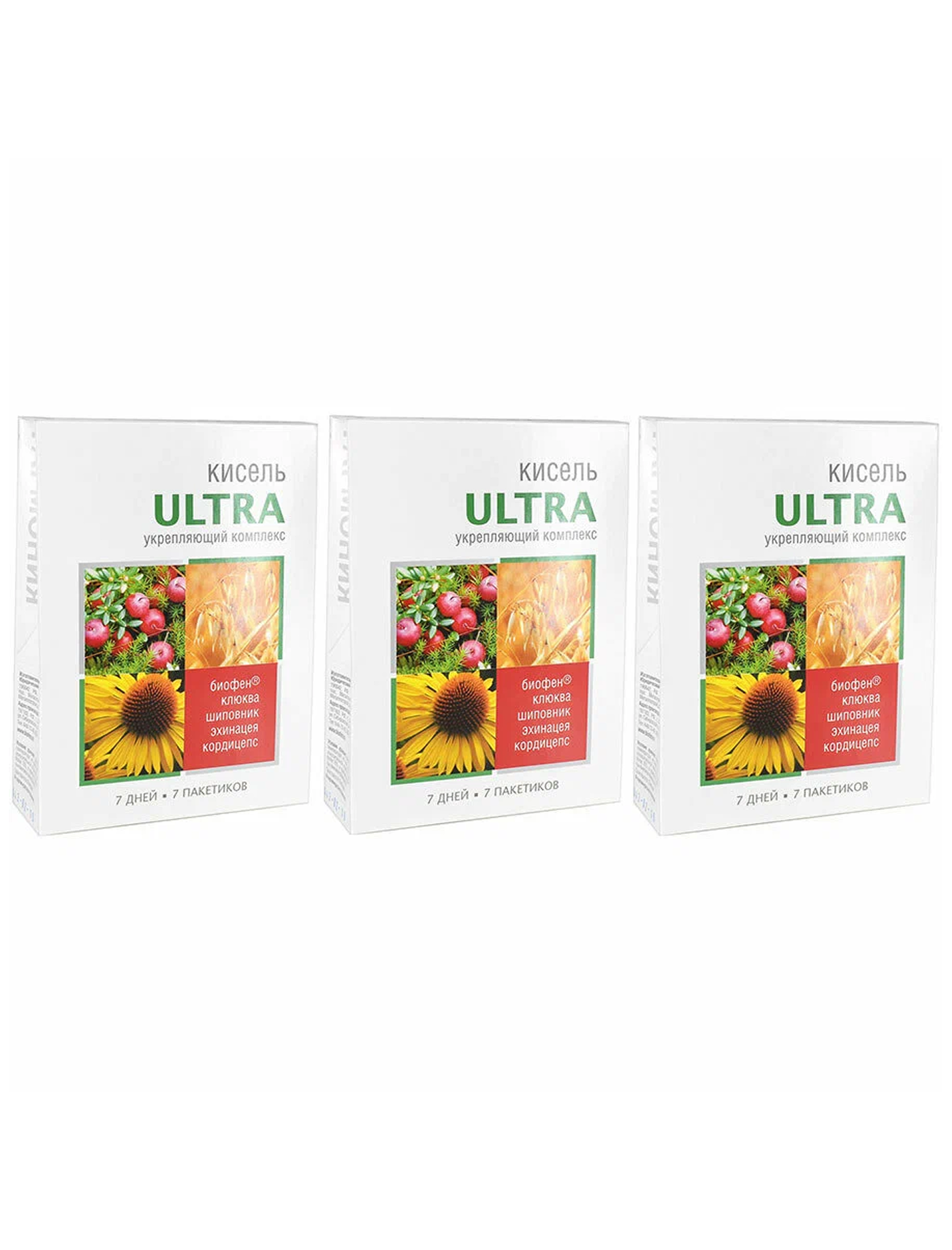 Кисель Гармония Ultra, укрепляющий, овсяные хлопья и клюква, 3шт