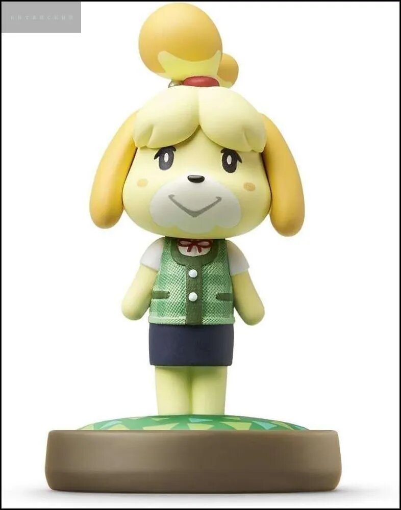 Фигурка Том Нук из Animal Crossing, летний наряд Изабель, пластик, 8.5 см