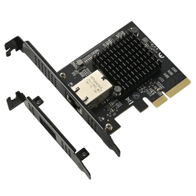 10 Гбит/с AQC113 PCIE К Однопортовой сетевой карте RJ45 с интерфейсом PCIE 1G/2.5G/5G/10 Гбит/с Кабель для передачи данных Ethernet