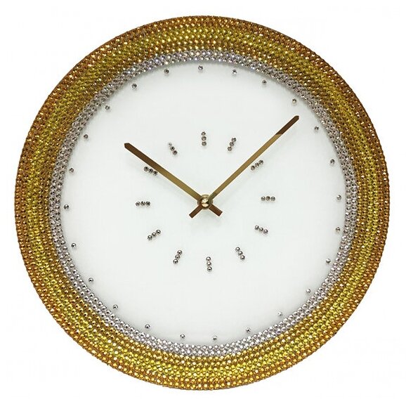 Часы «Ожерелье» с кристаллами Swarovski, диаметр 30