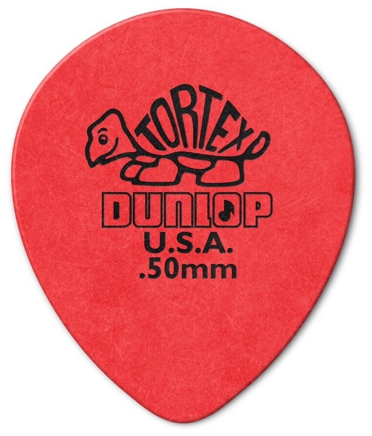 413R.50 Tortex Teardrop Медиаторы 72шт, капля, толщина 0,50мм, Dunlop