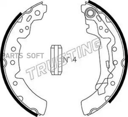 К-т бараб. тормоз. колодок TOYOTA, Carina E, 1.6 (AT190) GLi, XLi Trusting арт. 115302