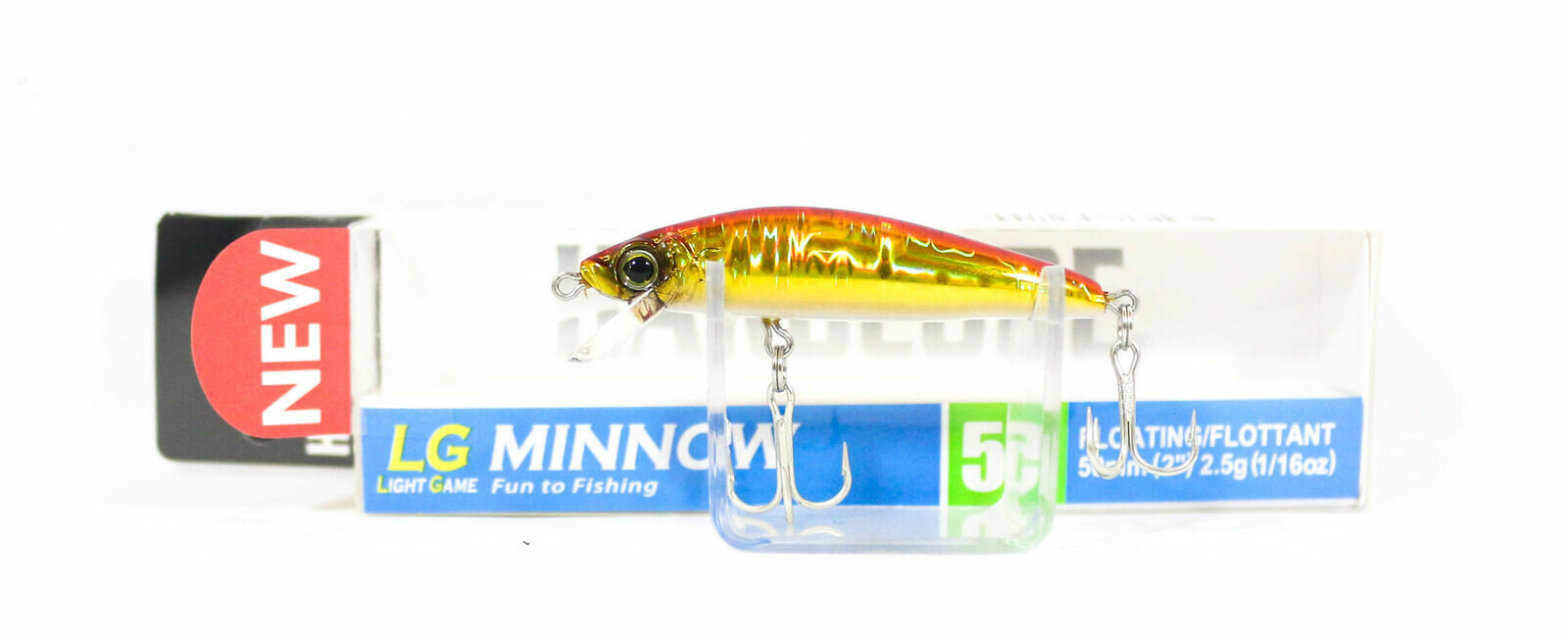 Воблер Yo-Zuri HARDCORE LG MINNOW (F) 50mm 2,5г, F1198-HGR