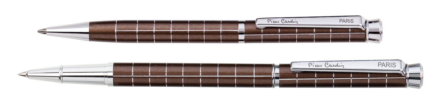 Набор Pierre Cardin PEN&PEN: ручка шариковая + роллер. Цвет - коричневый. Подарочная упаковка