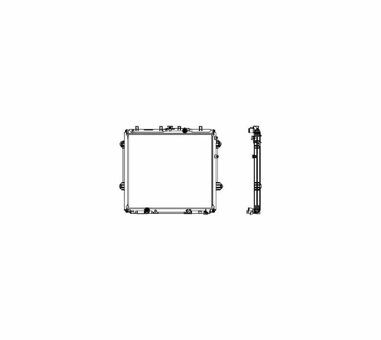Радиатор Sakura 34618533, для Toyota Land Cruiser 150, 4.0, 09-, охлаждение